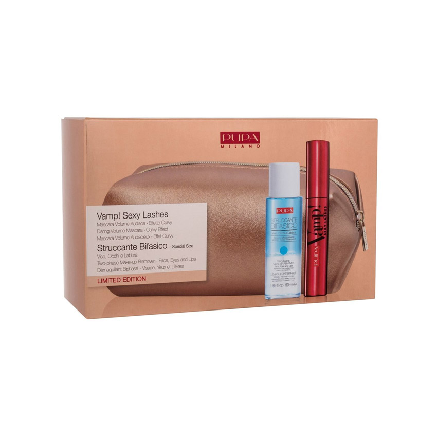 Pupa Kit - Mascara Vamp! Sexy Lashes & Struccante Bifasico Cofanetto - Vamp